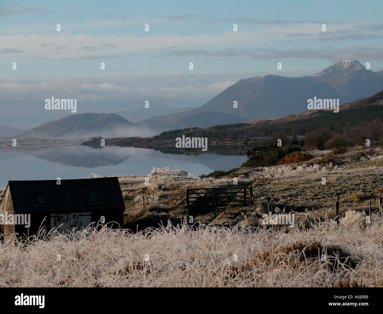 rannoch moor from rannoch station Stock Photo - Alamy