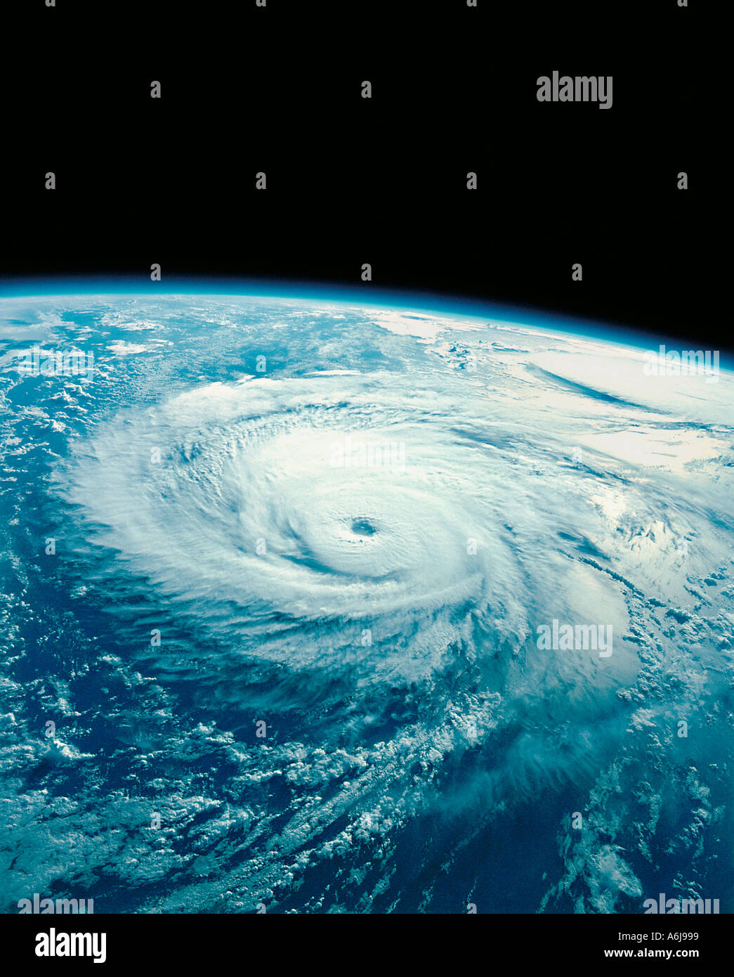 Hurricane Photographed From Space Stock Photo - Alamy