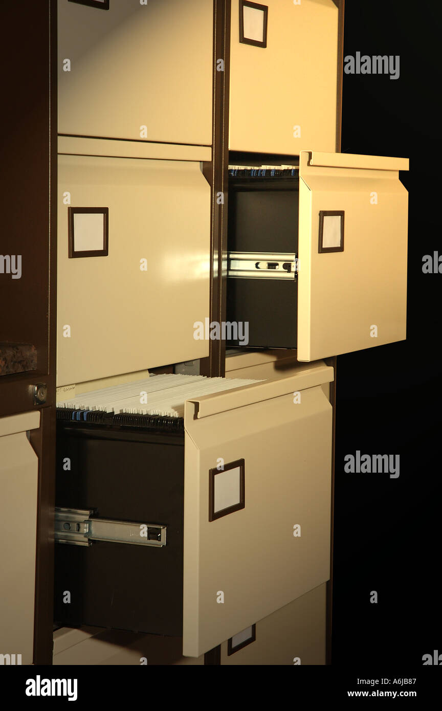 Open filing cabinets hi-res stock photography and images - Alamy