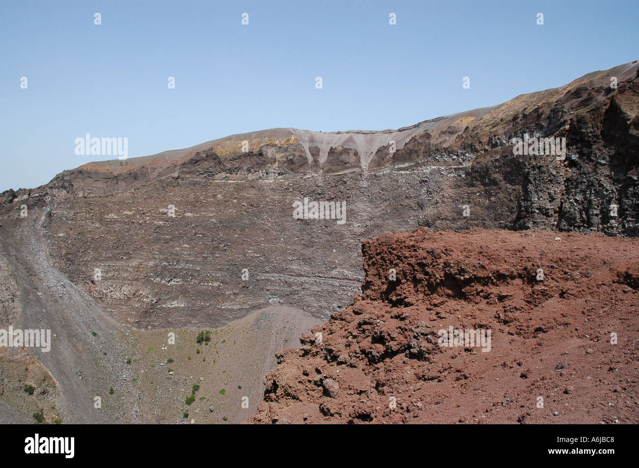 Mount Vesuvius summit Stock Photo - Alamy