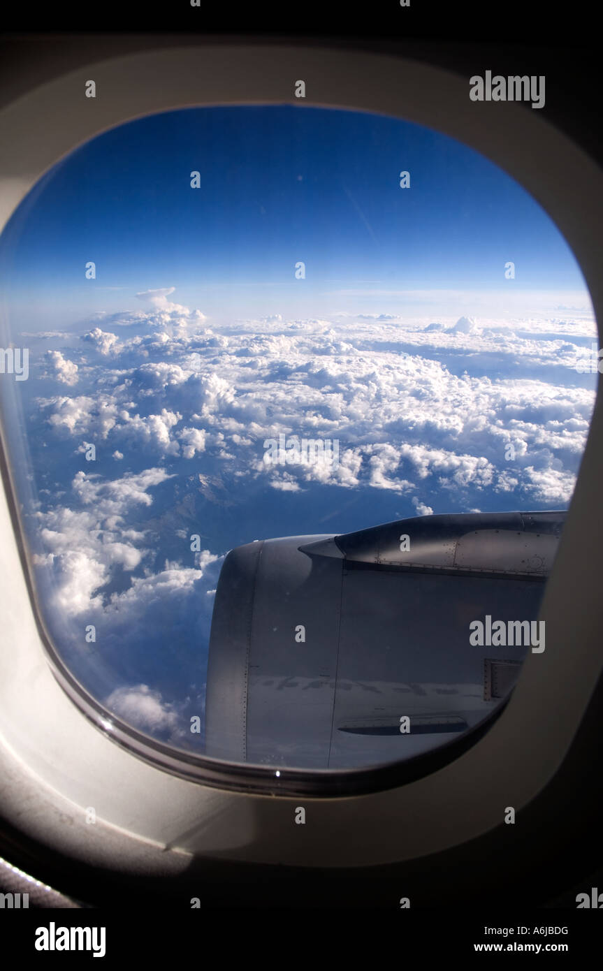 Cloudscape looking west over the european alps Stock Photo - Alamy