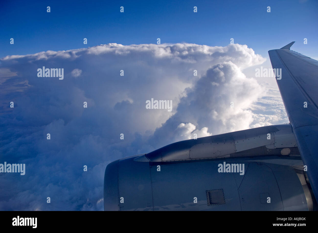 Cloudscape looking west over the european alps Stock Photo - Alamy