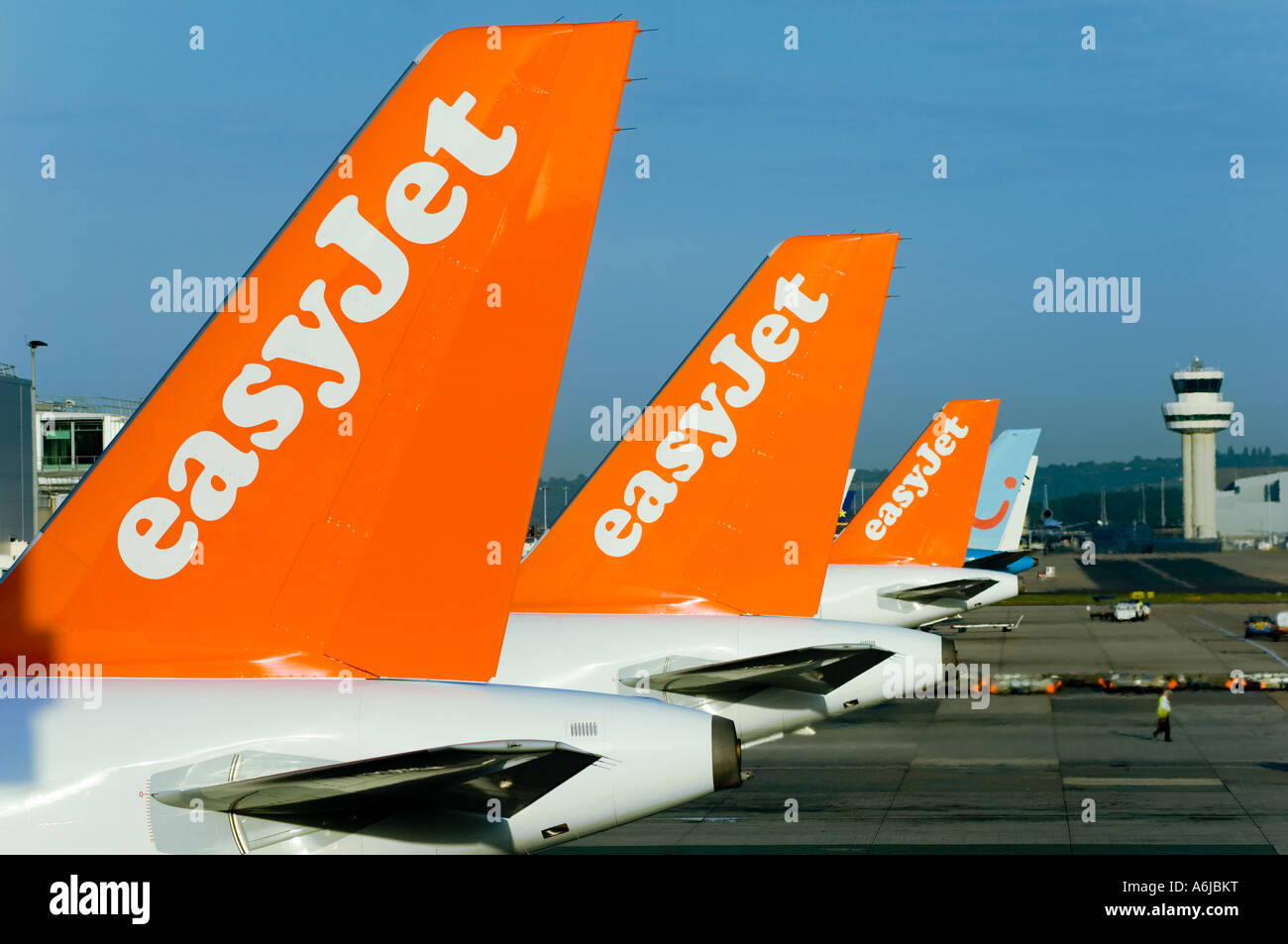 Easyjet tailplane hi-res stock photography and images - Alamy