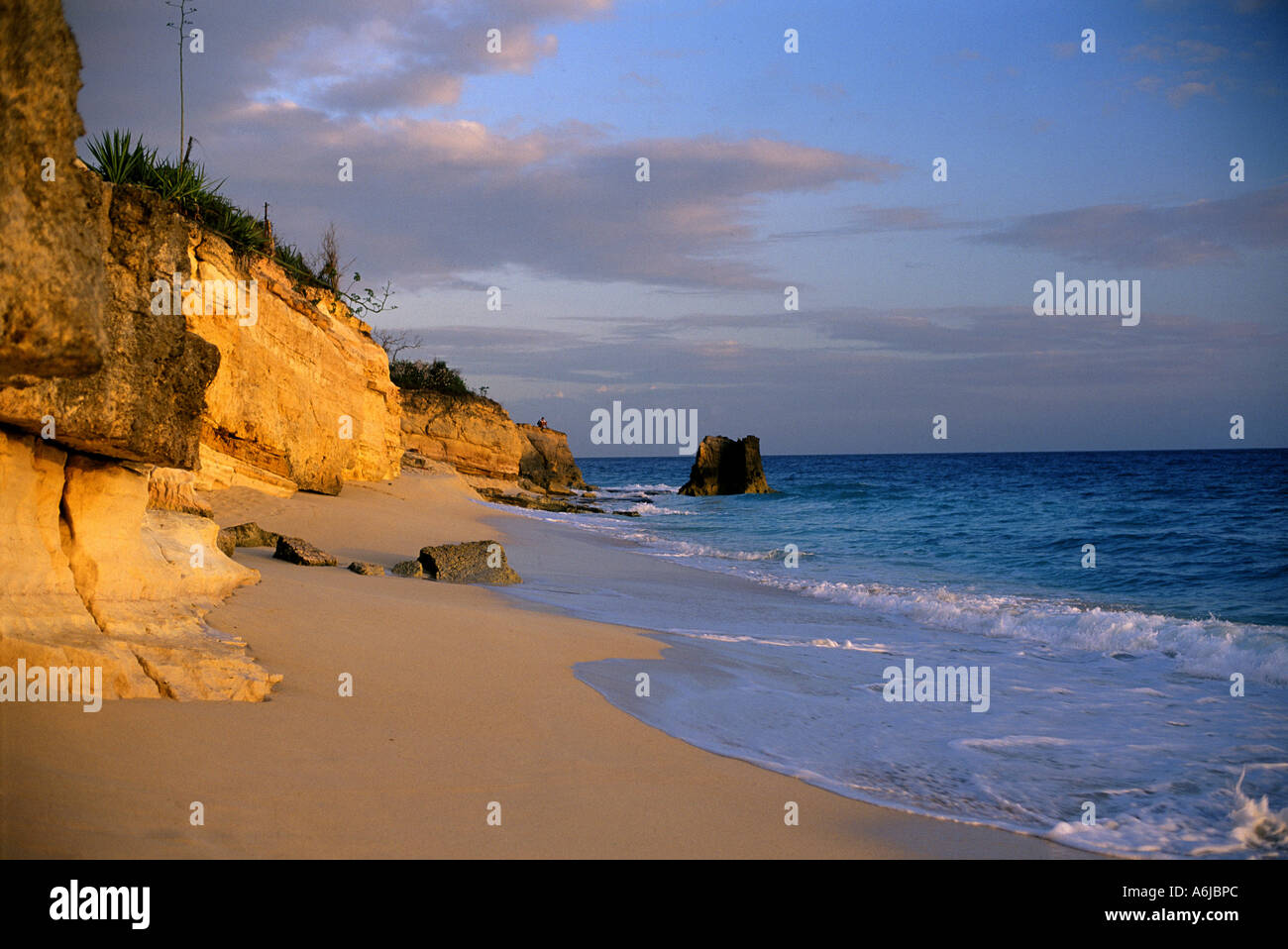 Caribbean Saint Martin Cupecoy Beach Stock Photo - Alamy