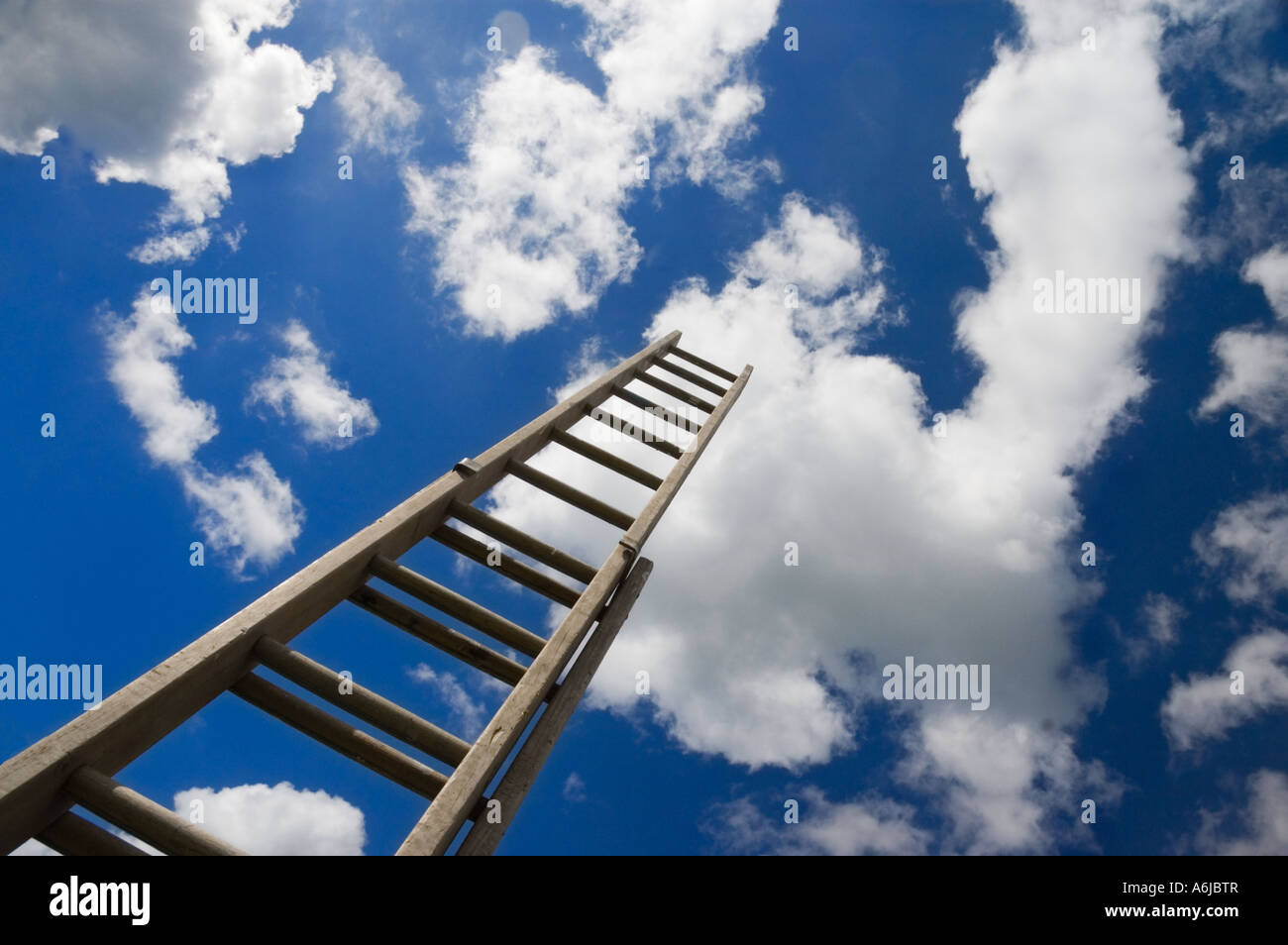 Ladder and sky hi-res stock photography and images - Alamy
