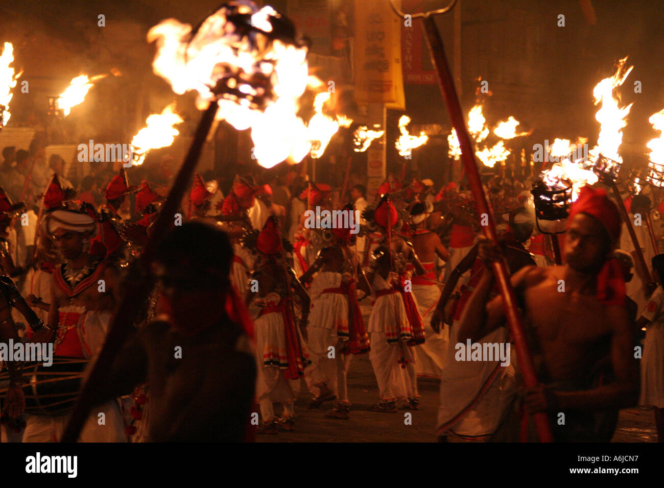 Dancers in the great Kandy Esala Perahera festival in Kandy, Sri Lanka ...