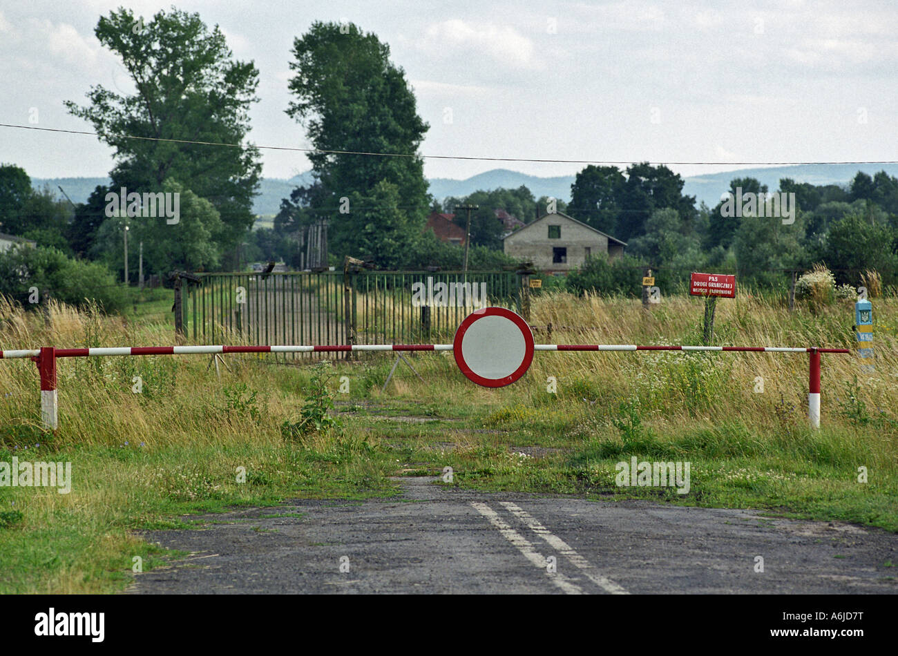 Red white barrier polish ukrainian border hi-res stock photography and ...