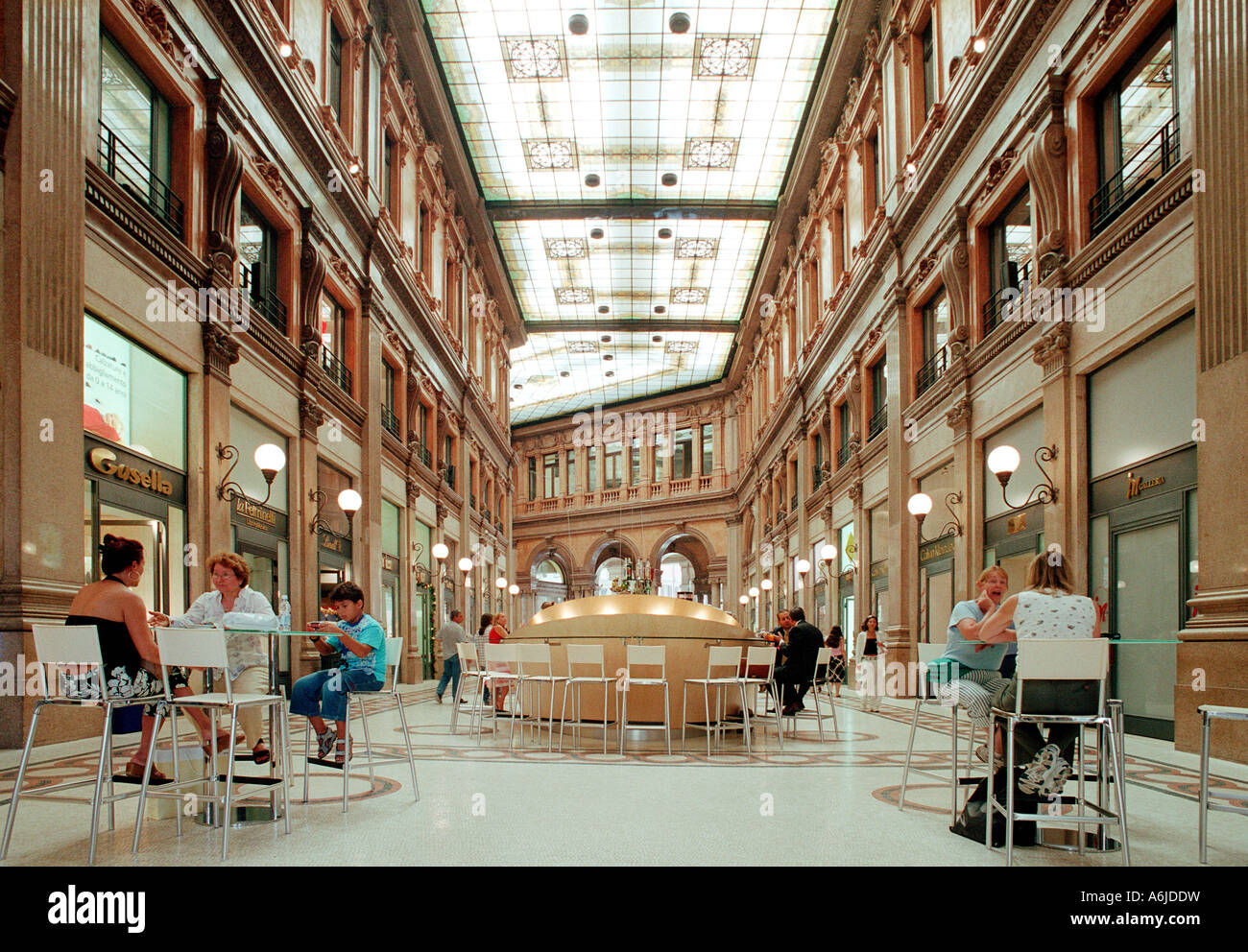 A shopping arcade, Rome, Italy Stock Photo - Alamy