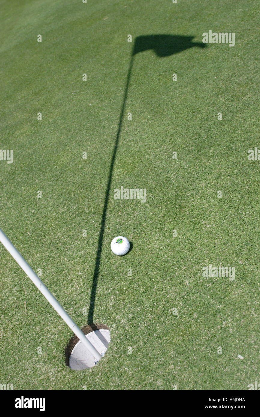 golf ball at golf course Stock Photo - Alamy