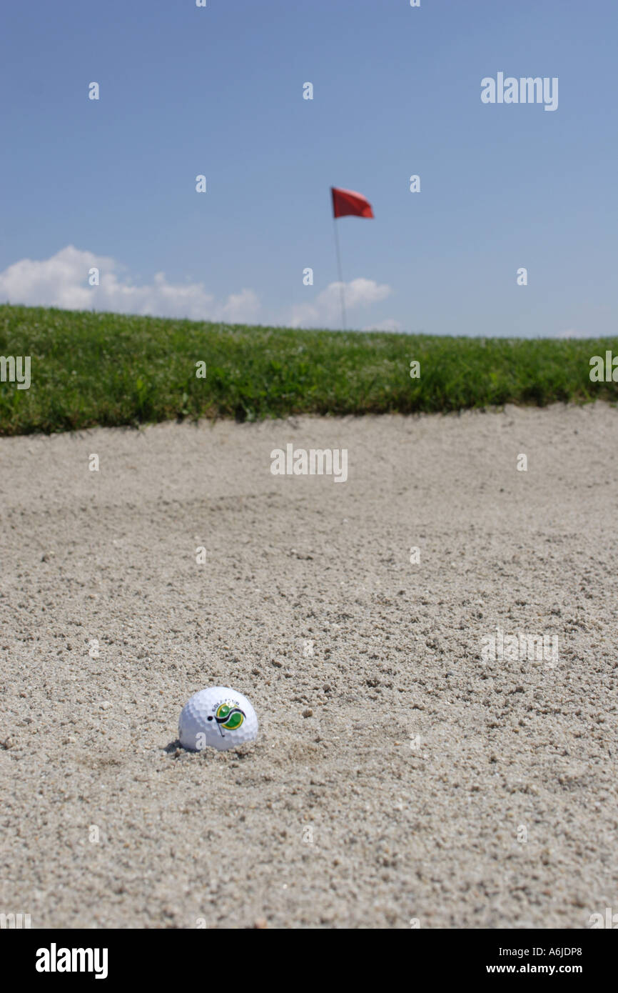 golf ball at golf course Stock Photo - Alamy