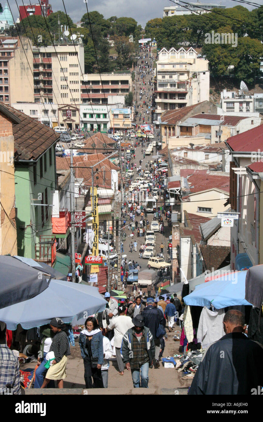 Urban scene in Antananarivo, the capital of Madagascar Stock Photo - Alamy