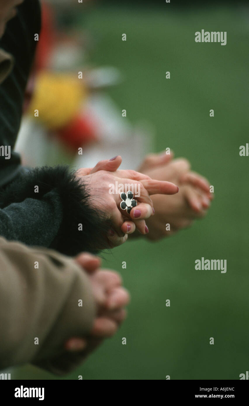 Audience racing hand hi-res stock photography and images - Alamy