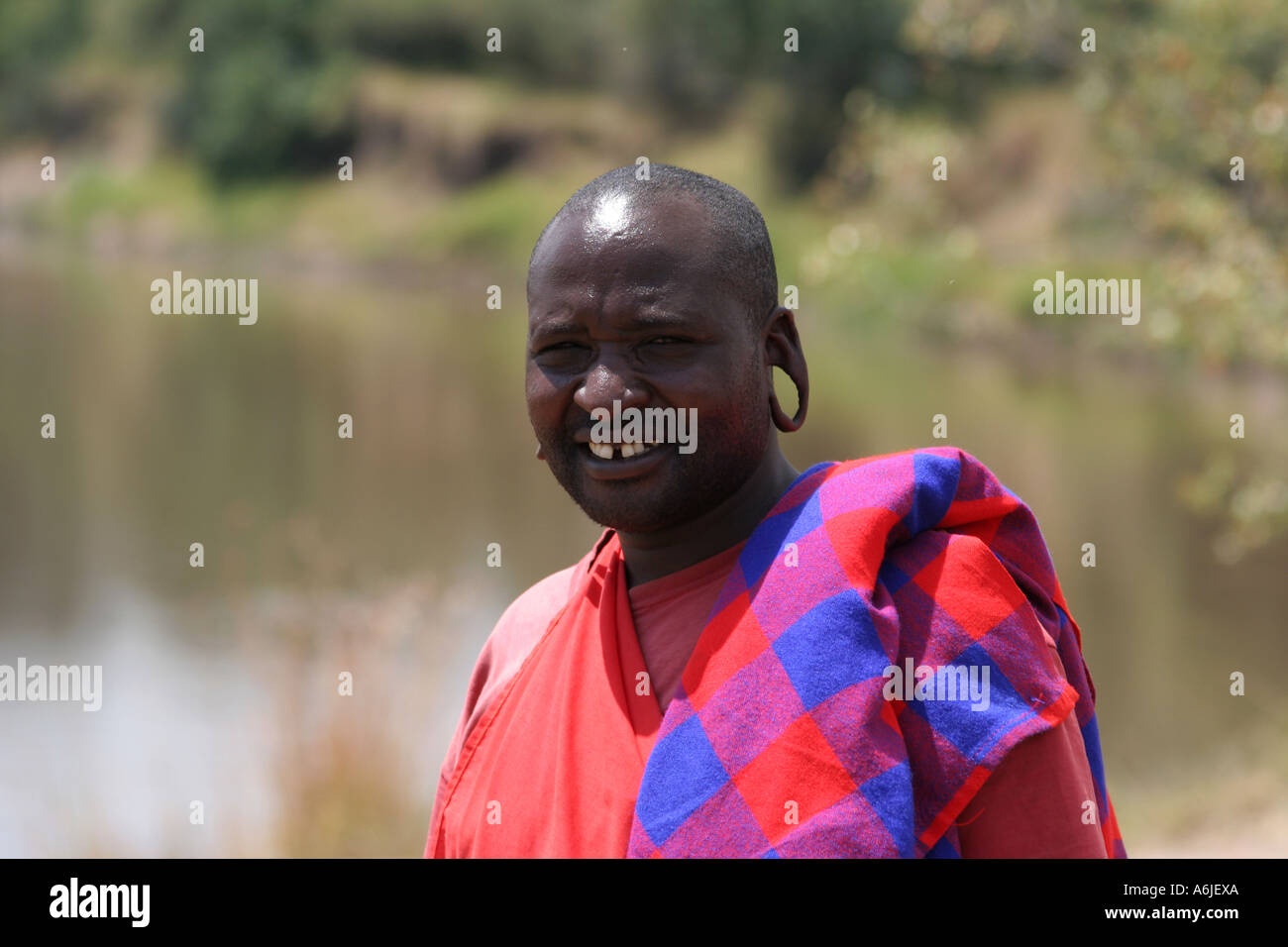 Masai Tribesman on the Masai Mara, Kenya, Africa Stock Photo - Alamy