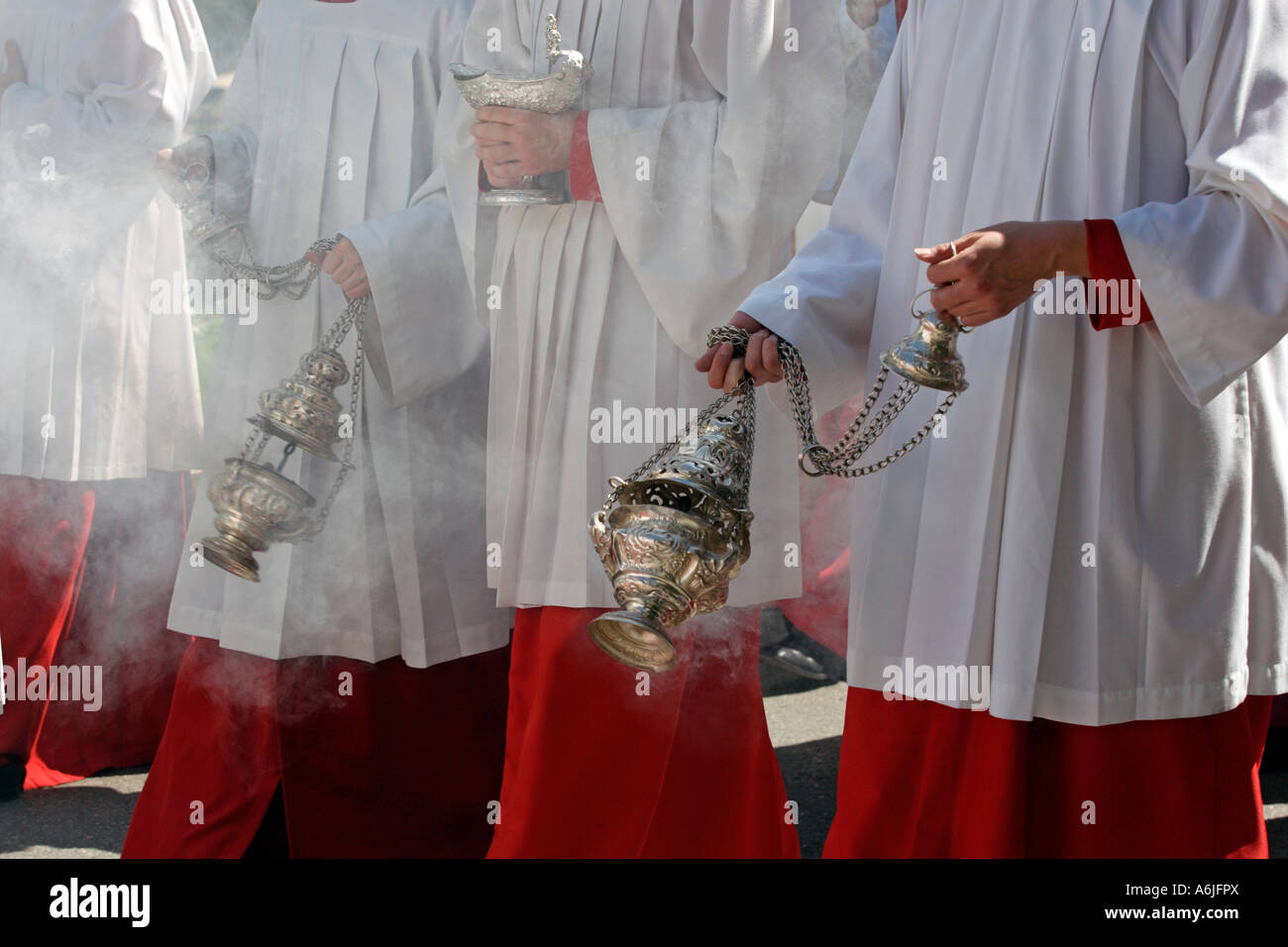 Catholic priests hands hi-res stock photography and images - Alamy