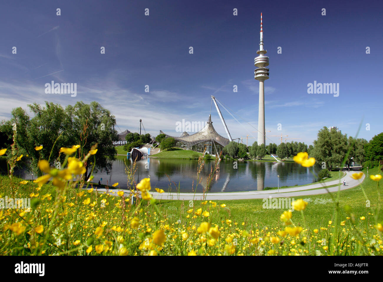The Olympic Park in Munich, Germany Stock Photo - Alamy