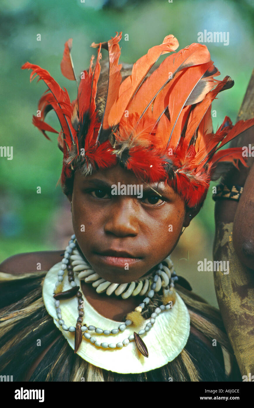 Chimbu boy Mount Hagen Papua New Guinea Stock Photo - Alamy