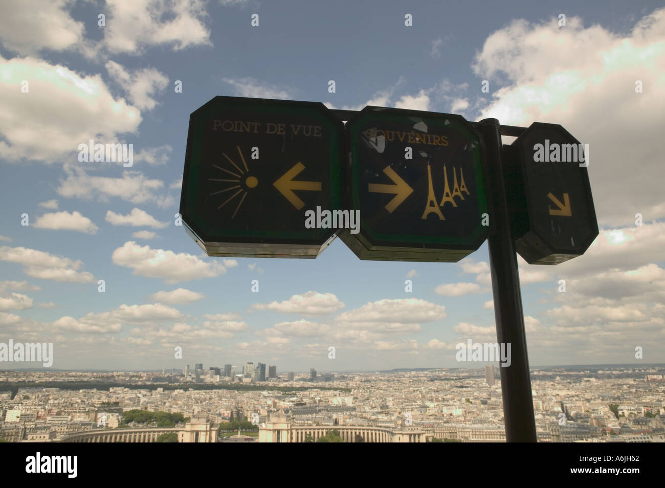 Sign on Eiffeltower Stock Photo - Alamy