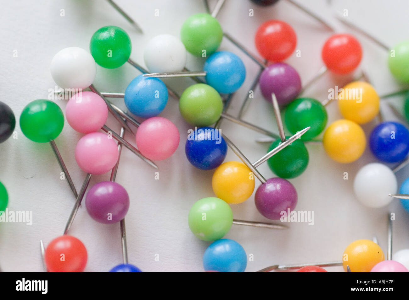 Multi Coloured map pins Stock Photo - Alamy
