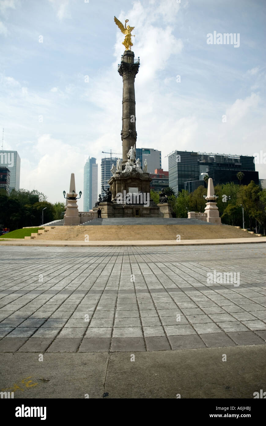 Angel Statue Paseo de la Reforma - Mexico City Mexico Stock Photo - Alamy