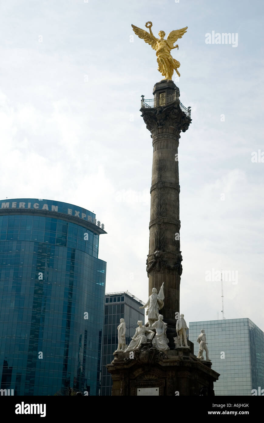Angel Statue Paseo de la Reforma - Mexico City Mexico Stock Photo - Alamy