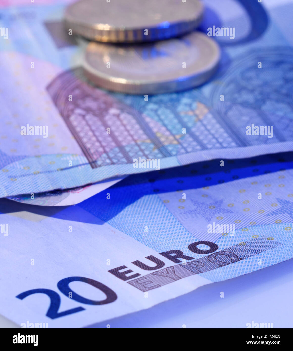 Euro, coins, banknotes Stock Photo - Alamy