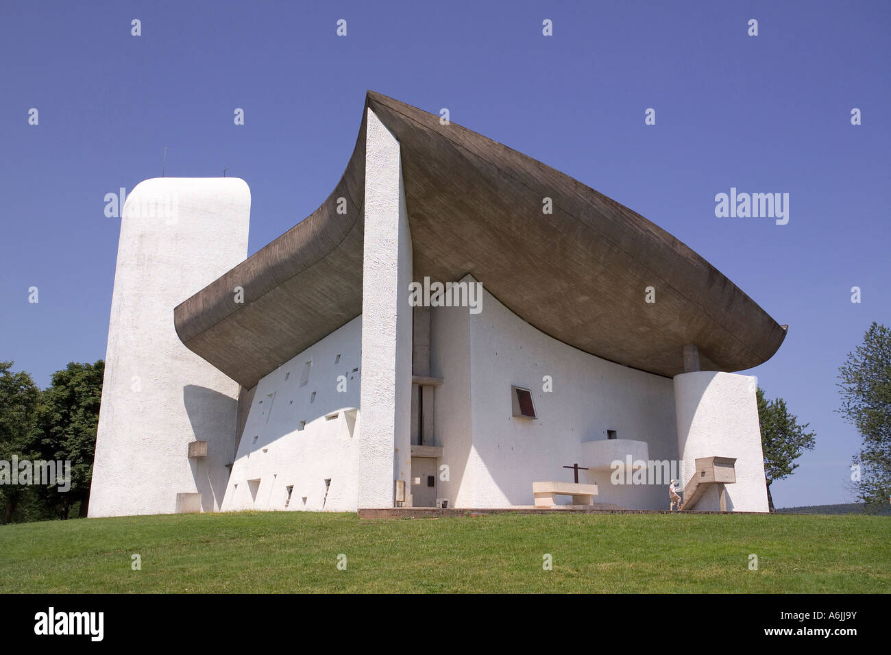 Pilgrimage church Notre Dame du Haut Ronchamp France Wallfahrtskirche ...