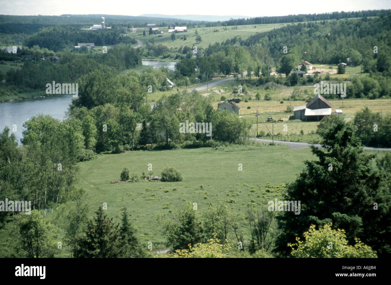 Canada Québec Beauce Valley of the Chaudière next to Le Grand Sault ...