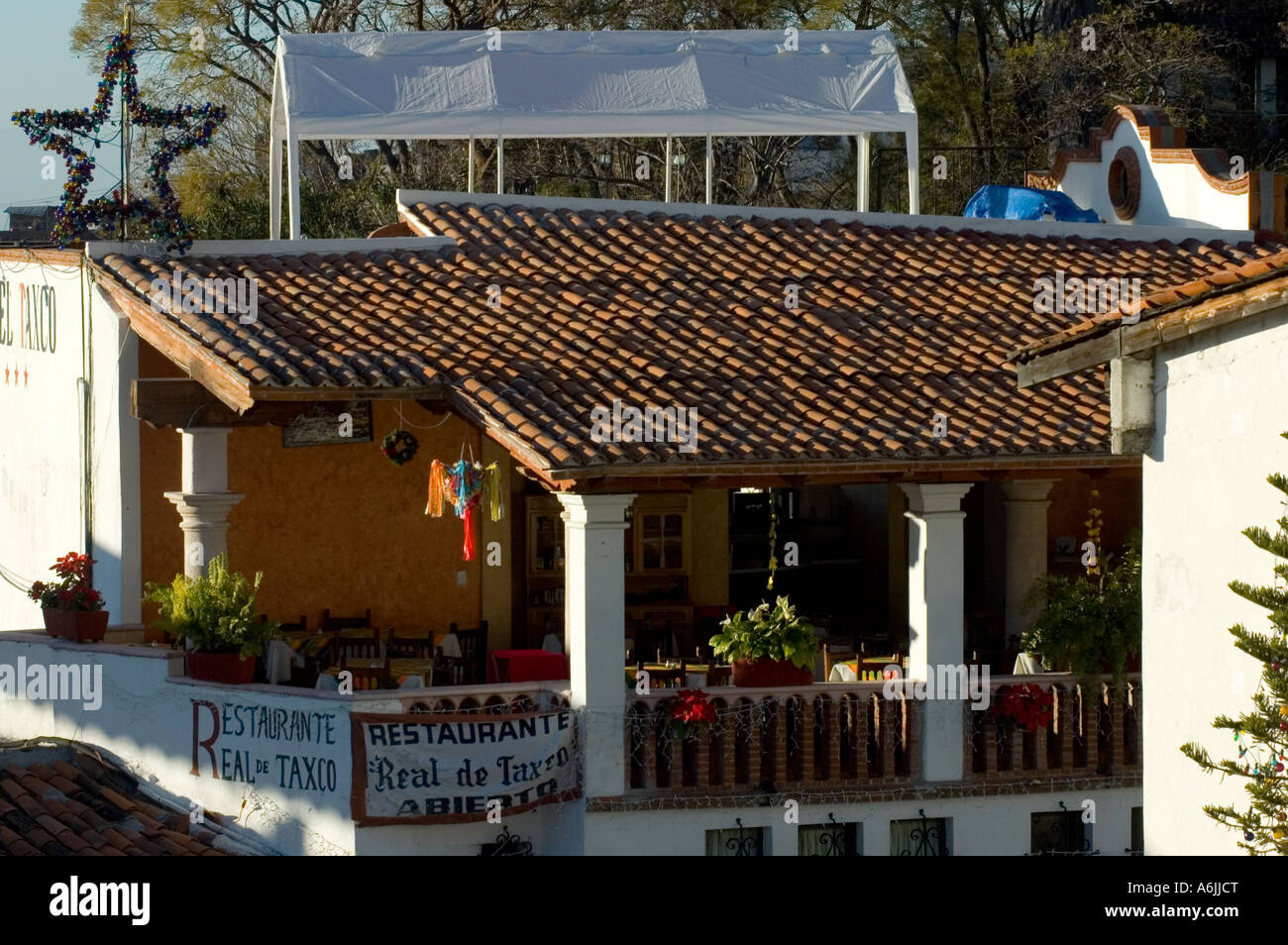restaurant in taxco - mexico Stock Photo - Alamy