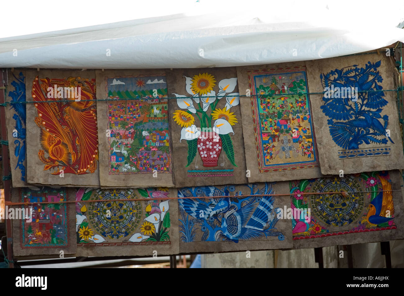 handicraft in a stall in taxco market - mexico Stock Photo - Alamy