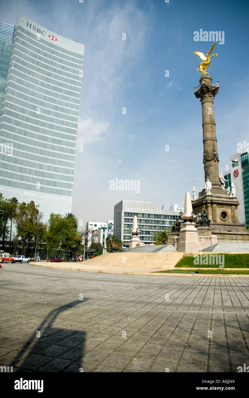 Angel Statue Paseo de la Reforma - Mexico City Mexico Stock Photo - Alamy