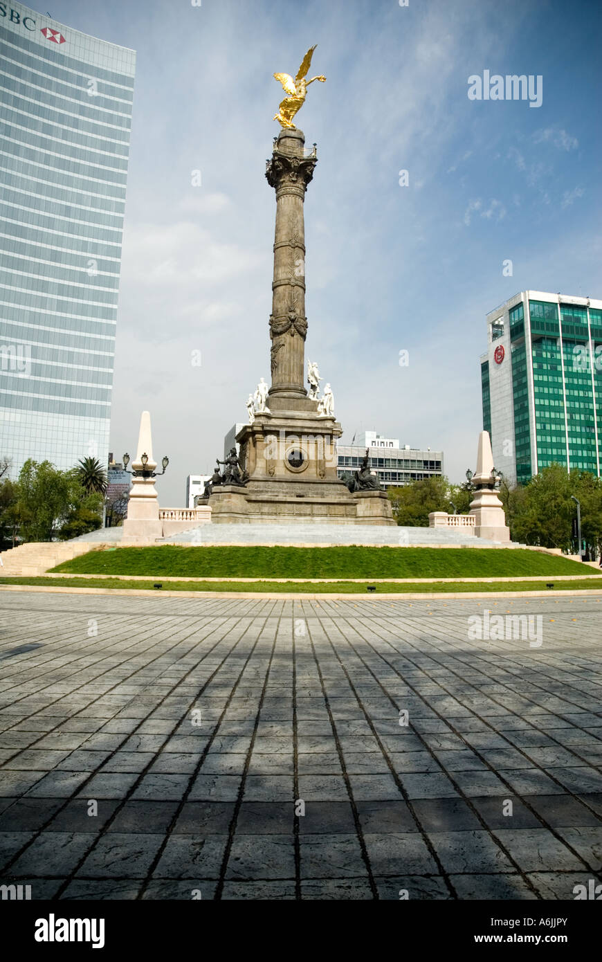 Angel Statue Paseo de la Reforma - Mexico City Mexico Stock Photo - Alamy