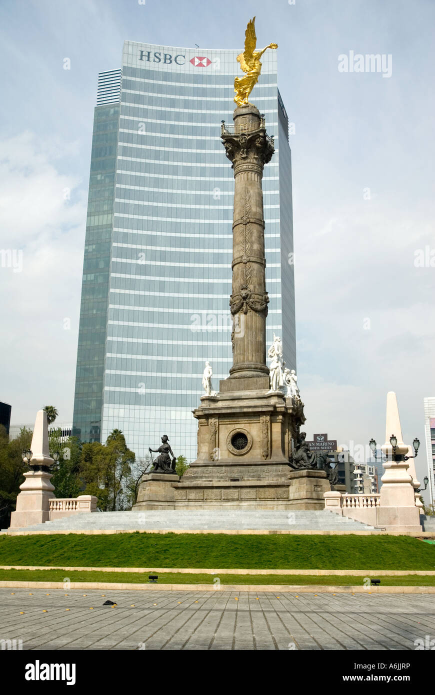 Angel Statue Paseo de la Reforma - Mexico City Mexico Stock Photo - Alamy