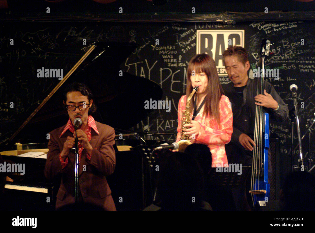 Rika Shimizu and Slice of Life performing at Live Spot Rag Kyoto Japan ...