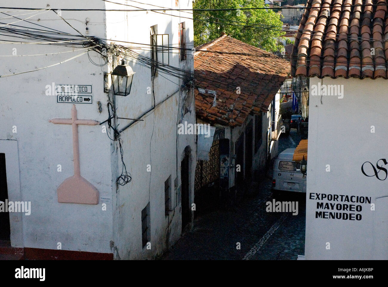 street of taxco sign - mexico Stock Photo - Alamy