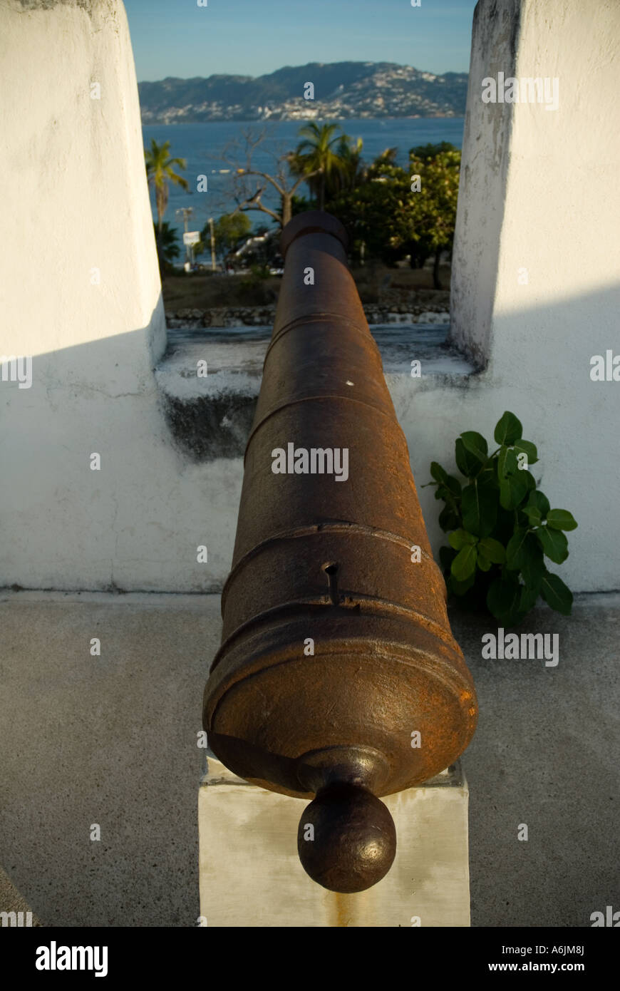 cannon - fort san diego - acapulco - mexico Stock Photo - Alamy