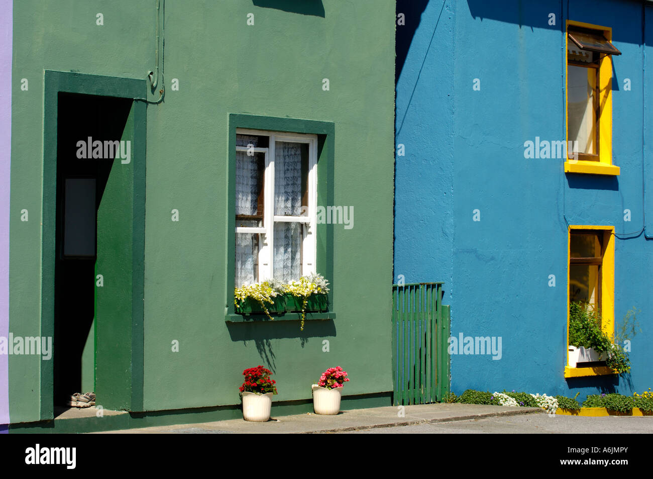 Colourful Buildings Eyeries village West Cork Ireland Stock Photo - Alamy