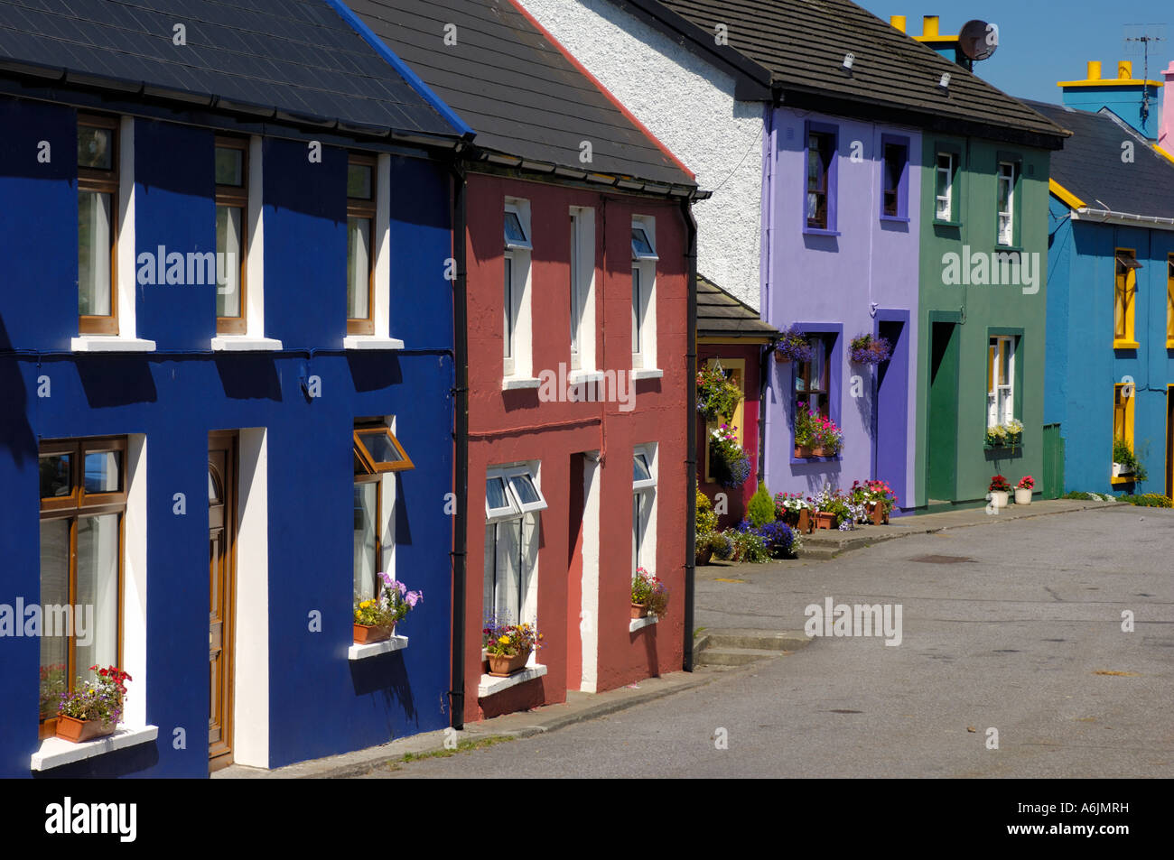 Colourful Buildings Eyeries village West Cork Ireland Stock Photo - Alamy