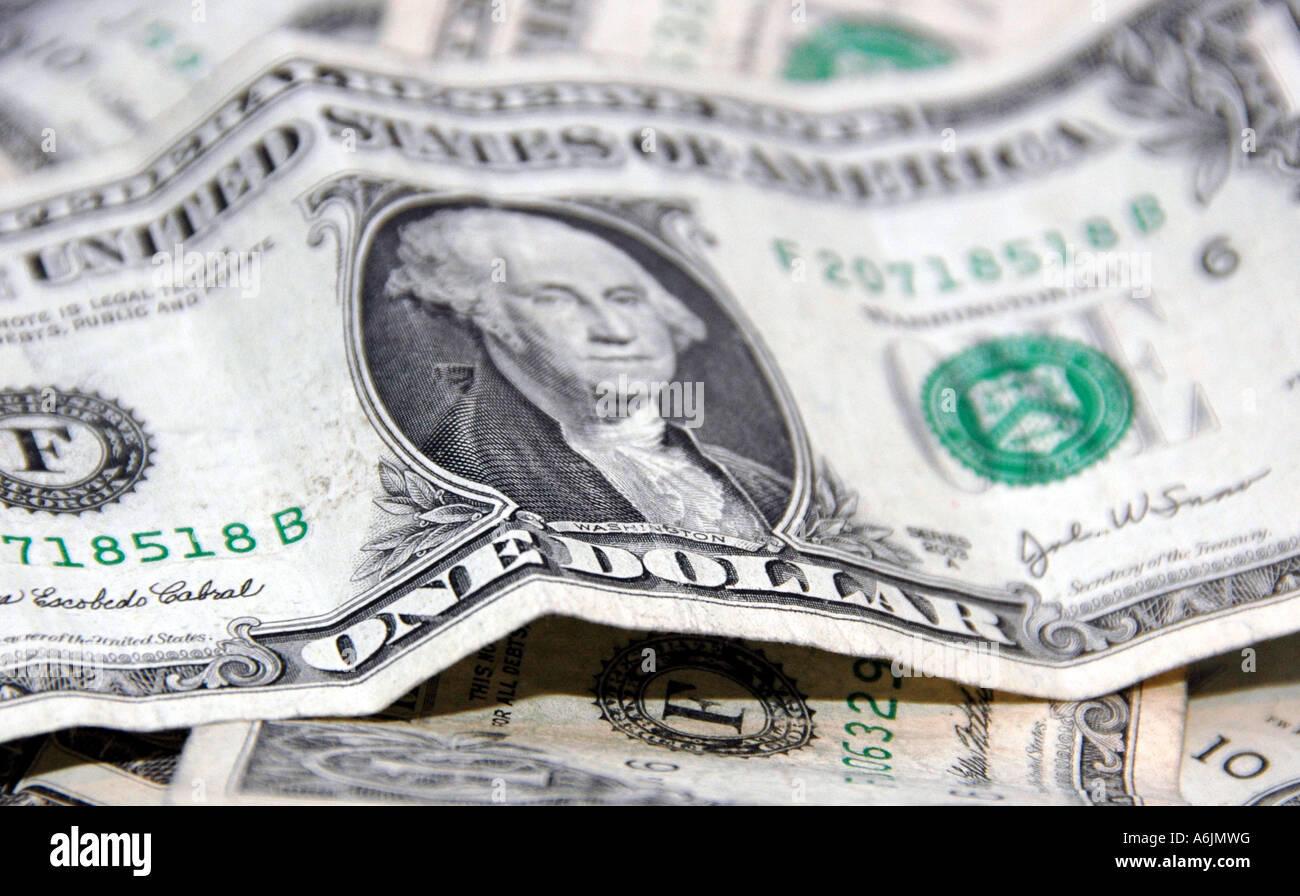 American one dollar bill Stock Photo - Alamy