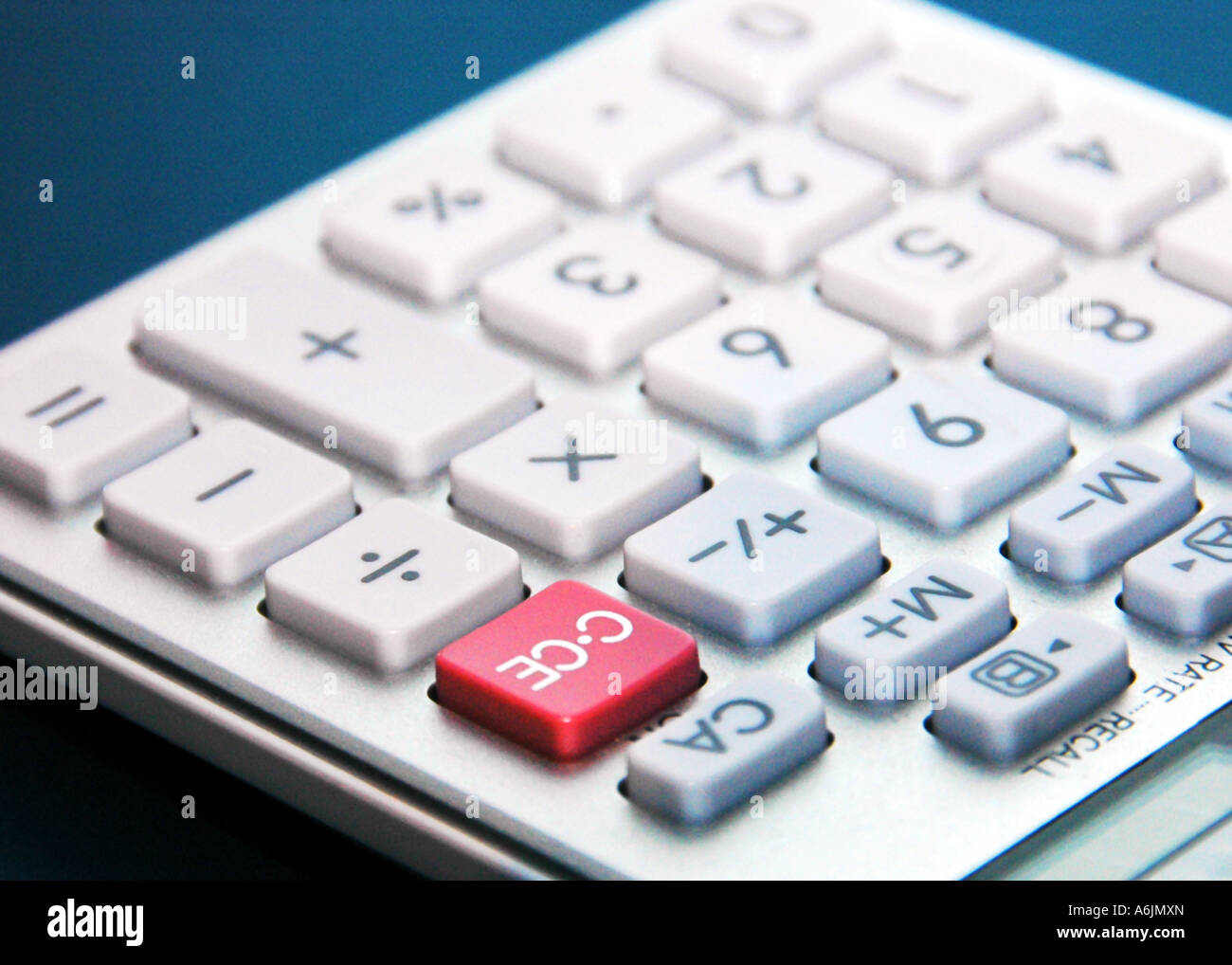 Buttons on a calculator Stock Photo - Alamy