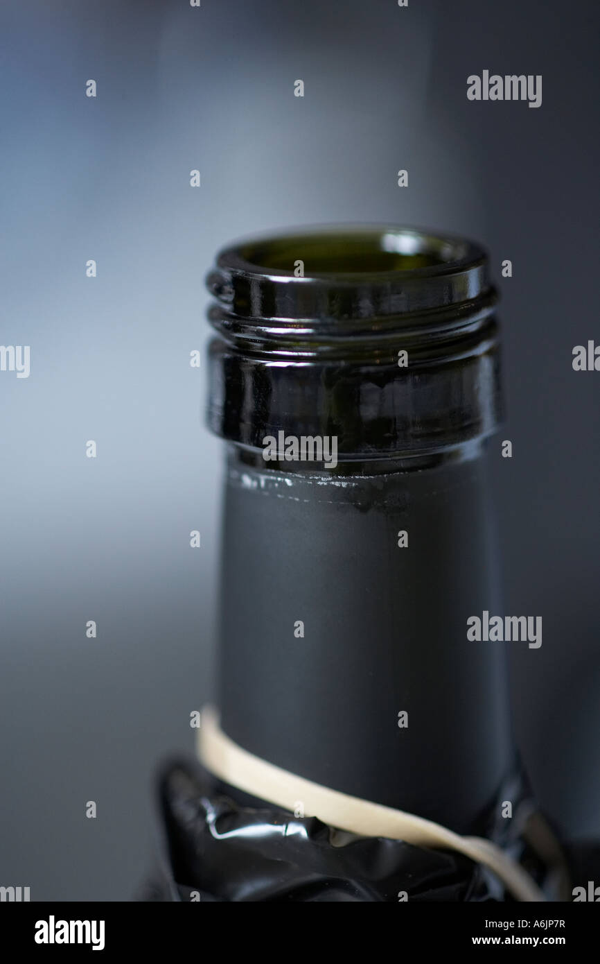 neck of a wine bottle at a wine tasting Stock Photo - Alamy