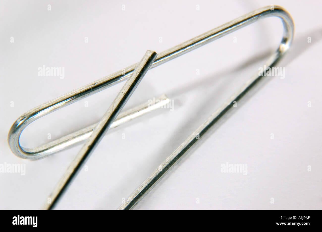 Stock photo of Bent paper clip USA Stock Photo - Alamy