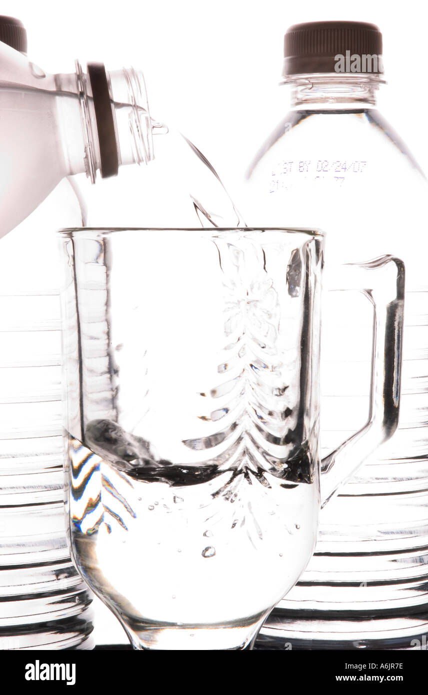 Stock photo of Pouring Bottled Water Stock Photo - Alamy