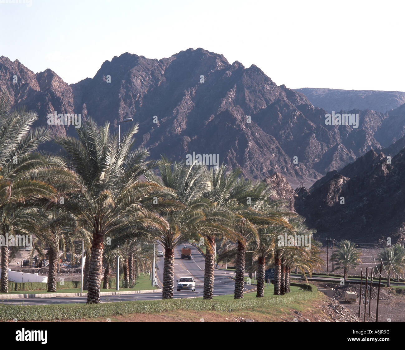 Riyam Highway and mountains, Muscat, Masqat Governorate, Sultanate of ...