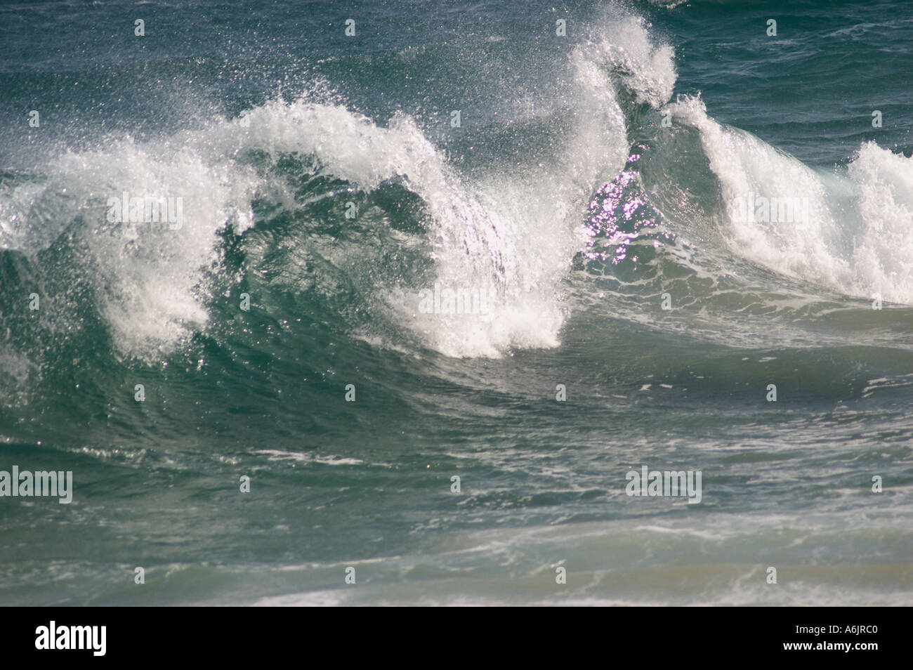 powerful breaking ocean wave Stock Photo - Alamy