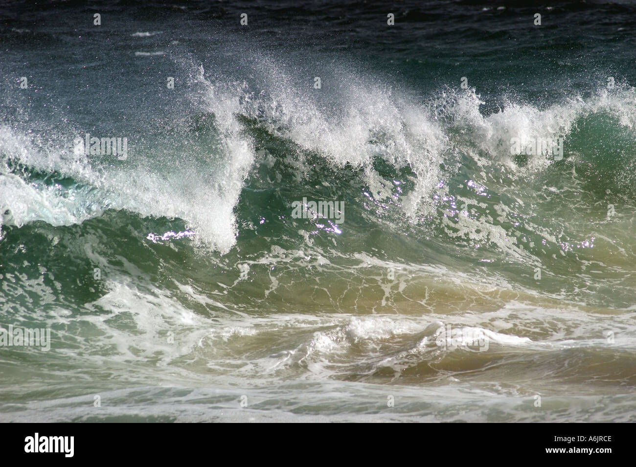 powerful breaking ocean wave Stock Photo - Alamy
