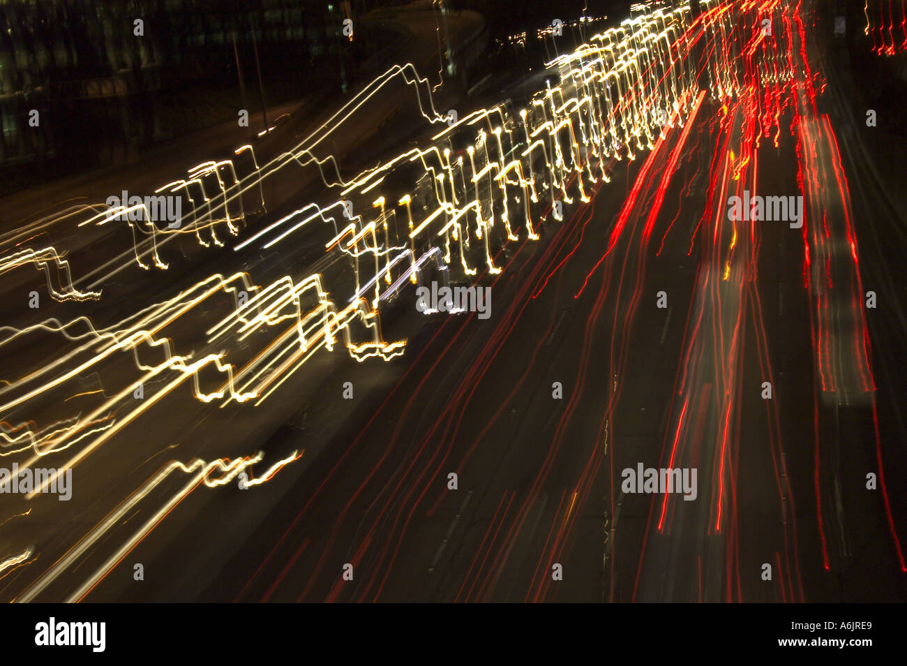 downtown freeway at night Los Angeles Stock Photo - Alamy