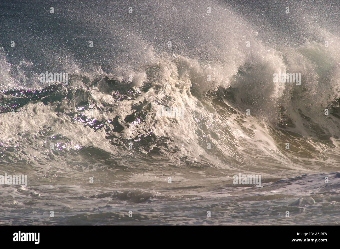 powerful breaking ocean wave Stock Photo - Alamy