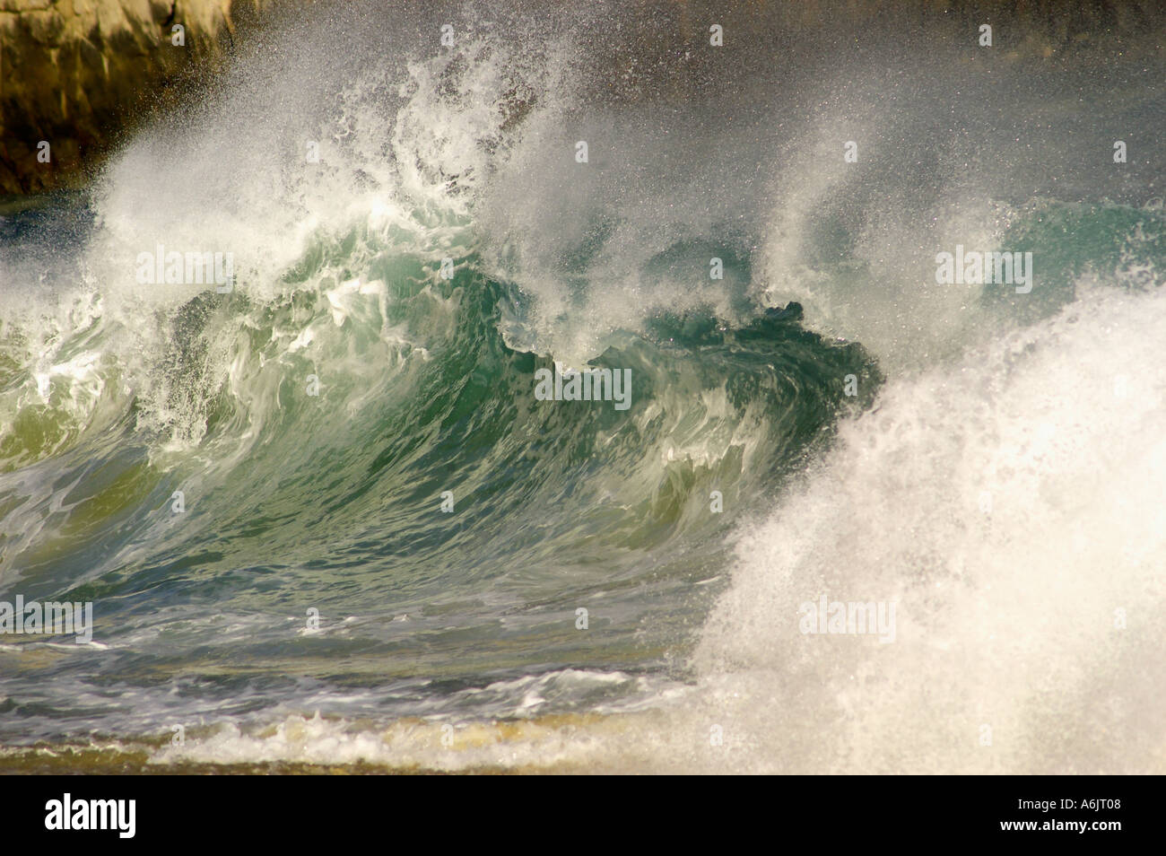 powerful ocean wave Stock Photo - Alamy