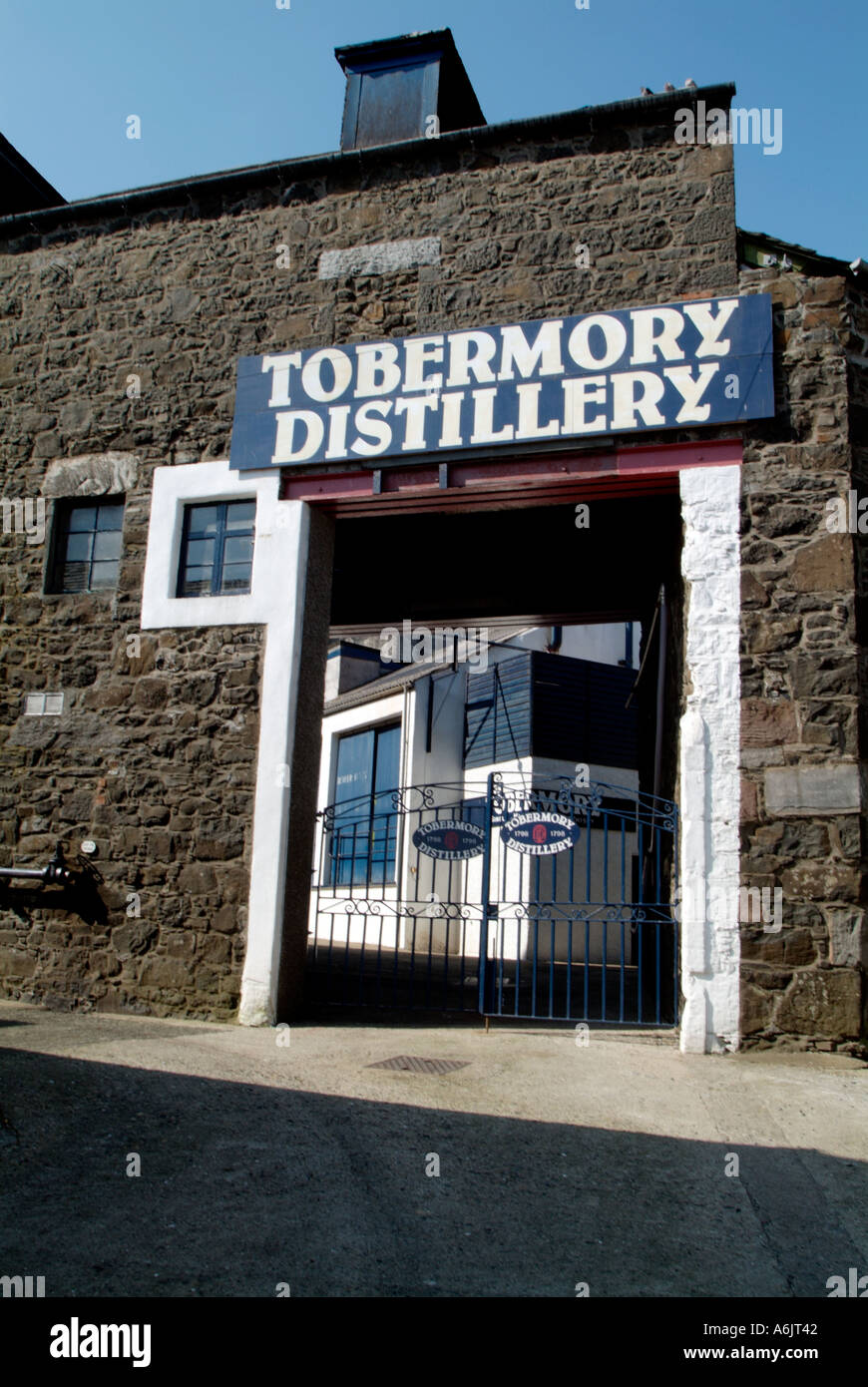 Tobermory Distillery Isle of Mull Argyll and Bute Scotland Stock Photo ...