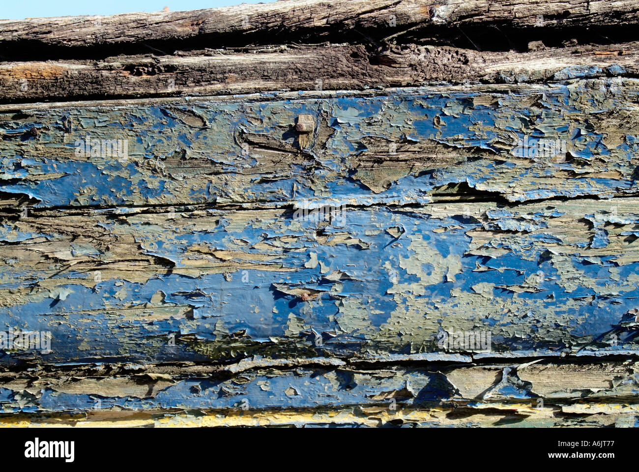 flakey paint weathered Peeling paint poor adhesion old paint Stock ...